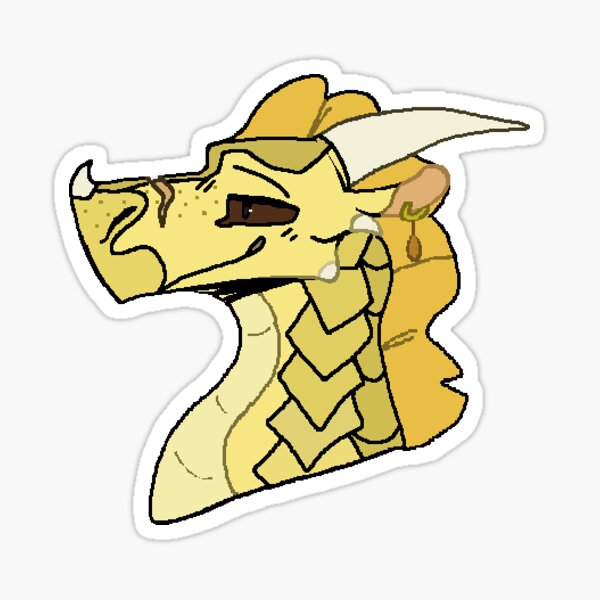 "Qibli Wings of Fire Dragon" Sticker for Sale by aleciadesigns | Redbubble