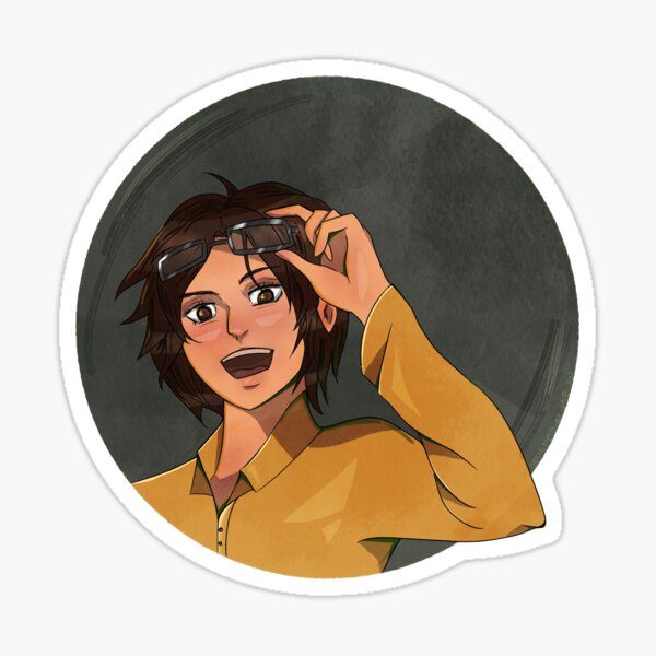 "Attack on Titan - Hange Zoe Character Portrait" Sticker for Sale by ...