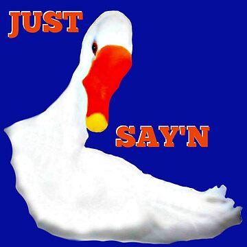 "Just Say'n" Sticker for Sale by stormchaser7 | Redbubble
