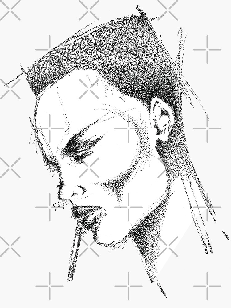 "Movies Drawing inspired by pop icon Grace Jones" Sticker for Sale by ...