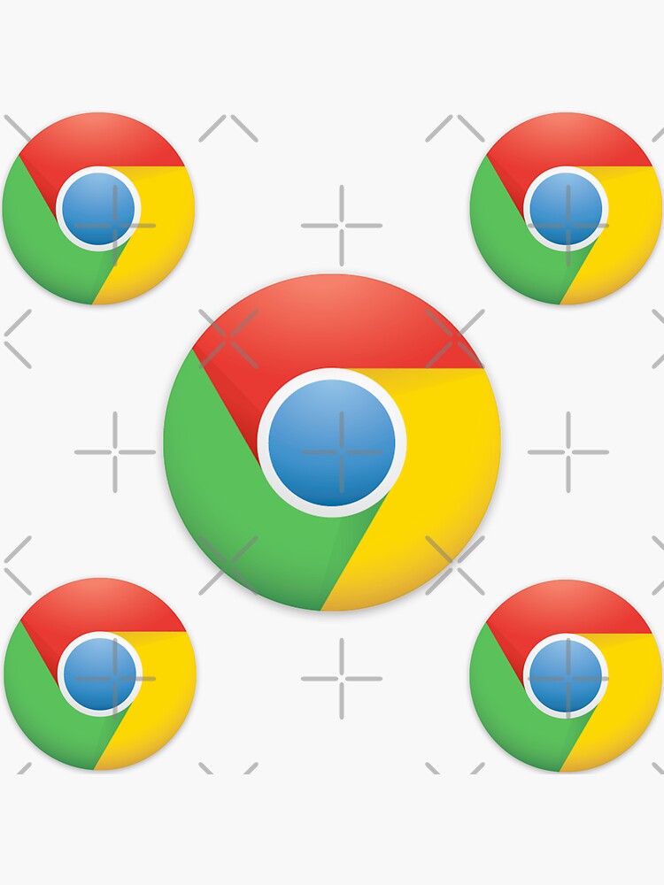 "Google Chrome" Sticker for Sale by MadEDesigns | Redbubble