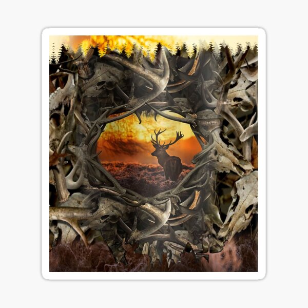 "One Shot One Kill Deer Hunting" Sticker for Sale by Edmonds07 | Redbubble