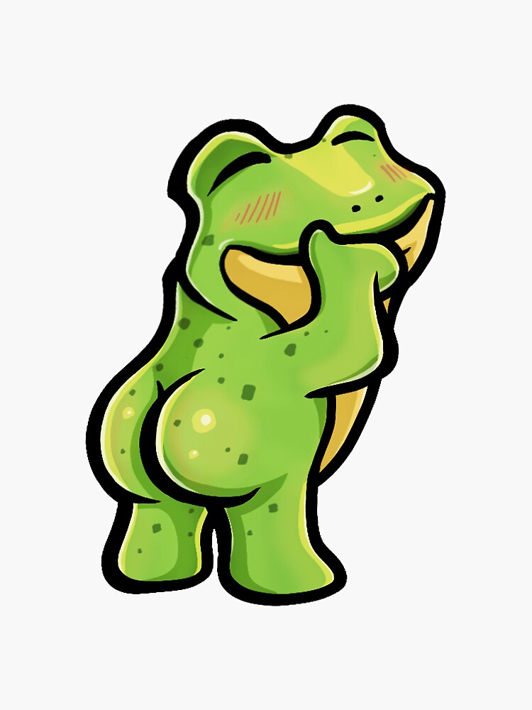 Frog Butt Sticker For Sale By Cryptidart Redbubble