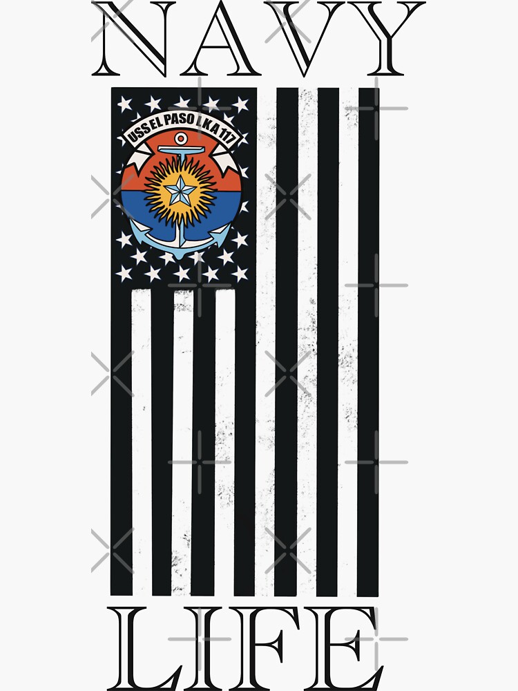"Navy life flag black" Sticker for Sale by ACID-REIGN | Redbubble