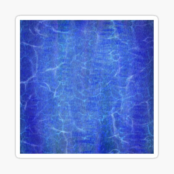 "Royal Blue Water Mixed Media Digital Art" Sticker for Sale by kbynum ...