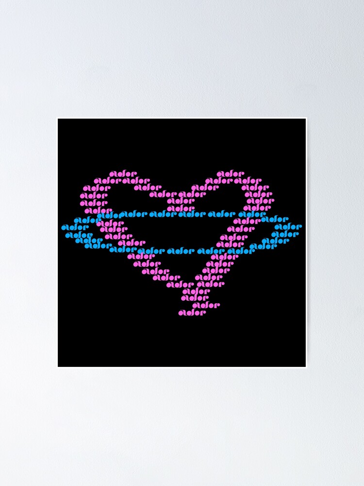 "NewJeans Ador Label Merch Heart Logo" Poster for Sale by xenocene ...