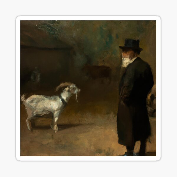 "The Old Goat (and Capra aegagrus hircus)" Sticker for Sale by ...