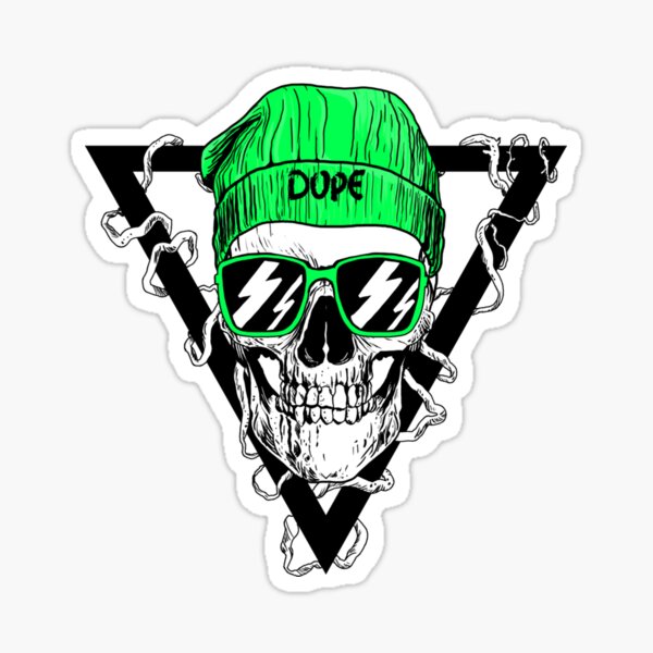 "Bmx Dope Skull" Sticker for Sale by ChelseaSlater | Redbubble