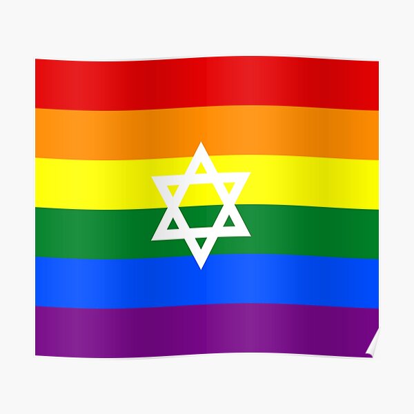 "GAY PRIDE Israel Flag" Poster for Sale by ValentinaHramov | Redbubble