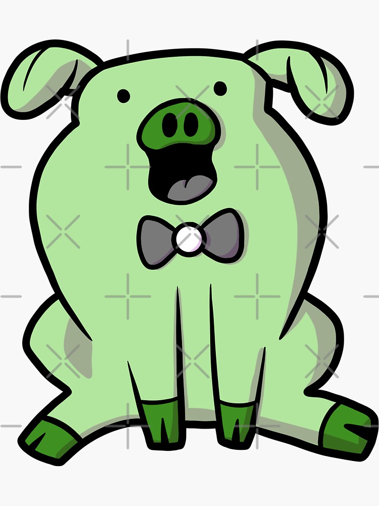 "Aro Pride Pig" Sticker for Sale by emkaycreates | Redbubble