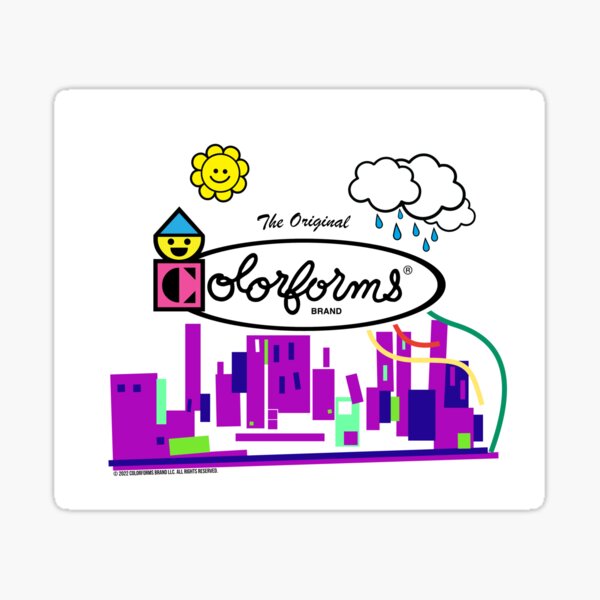 "Colorforms City - Windy Day" Sticker for Sale by Aleksander37 | Redbubble