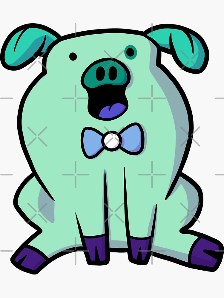"Gay Male Pride Pig" Sticker for Sale by emkaycreates | Redbubble