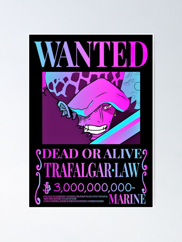 "trafalgar law" Poster for Sale by StevenCassidy | Redbubble