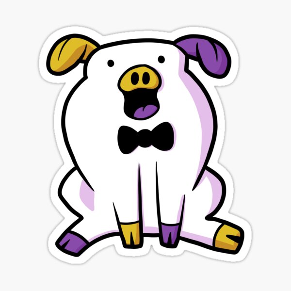 "Nonbinary Pride Pig" Sticker for Sale by emkaycreates | Redbubble