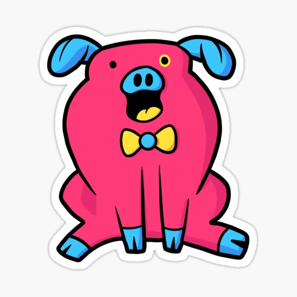 "Pan Pride Pig" Sticker for Sale by emkaycreates | Redbubble
