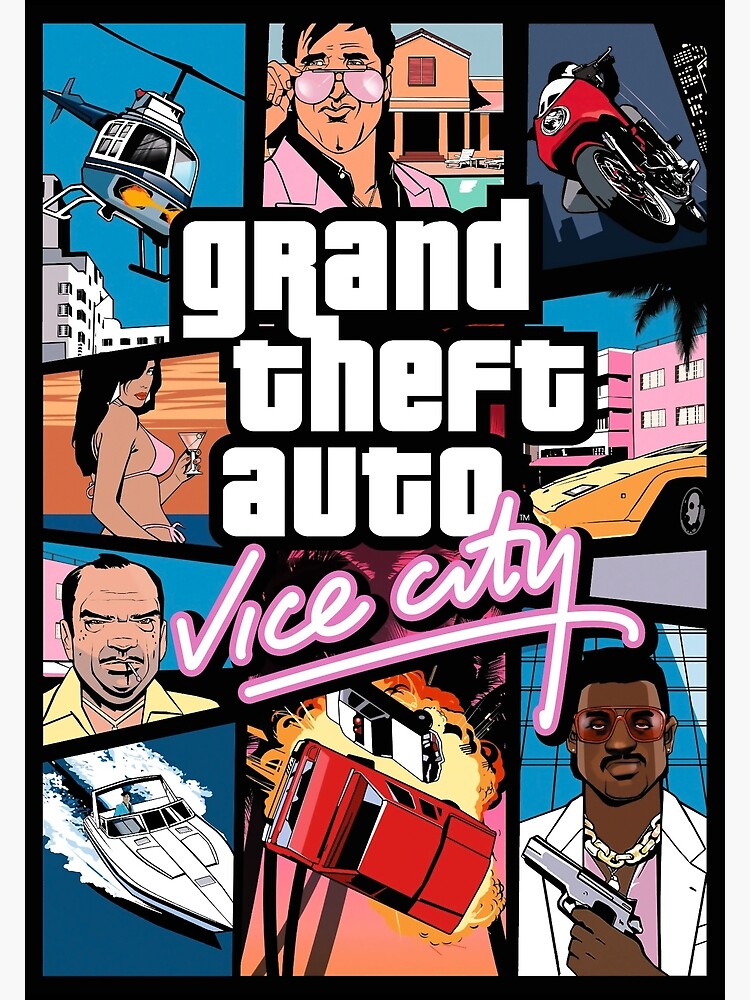 "GTA Vice City" Poster for Sale by imaMunchkin | Redbubble