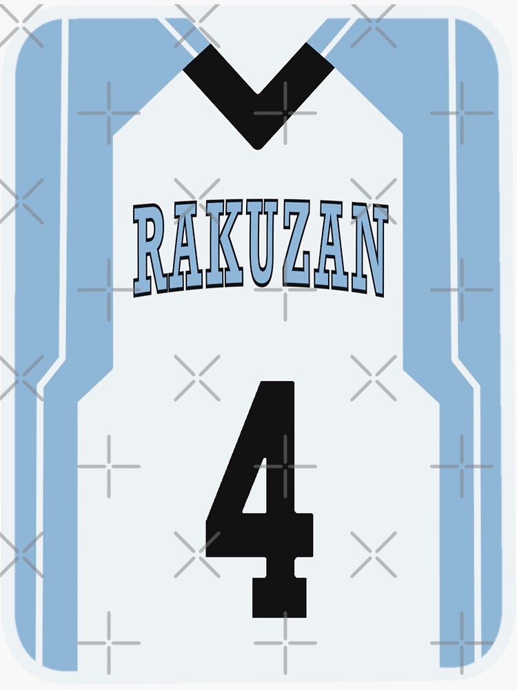 "Seijuro Akashi Rakuzan 4 Jersey" Sticker for Sale by cafenoodle ...