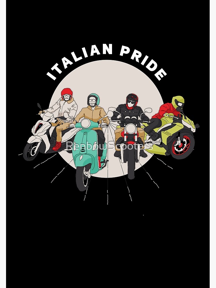 "piaggio vespa motoguzzi aprilia" Art Print for Sale by RenbowScooters ...