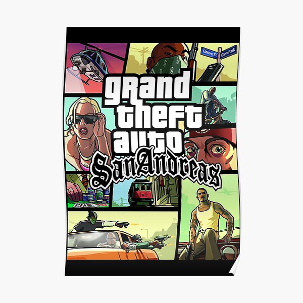 "GTA San Andreas " Poster for Sale by imaMunchkin | Redbubble