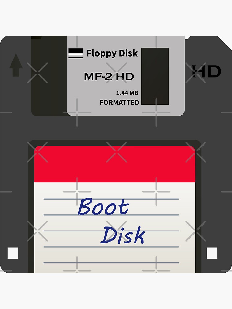 "Floppy Disk: Boot Disk" Sticker for Sale by Rplay | Redbubble