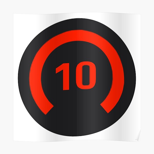 "Level 10 Rank CS:GO FACEIT (High Resolution)" Poster for Sale by ...