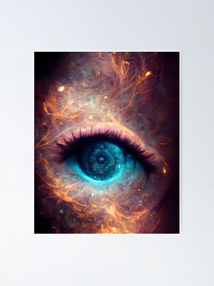 "Beautiful Nebula Space Eye" Poster for Sale by CastilloStyle | Redbubble