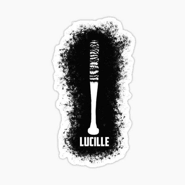 "Lucille Baseball bat design - from The Walking Dead" Sticker for Sale ...
