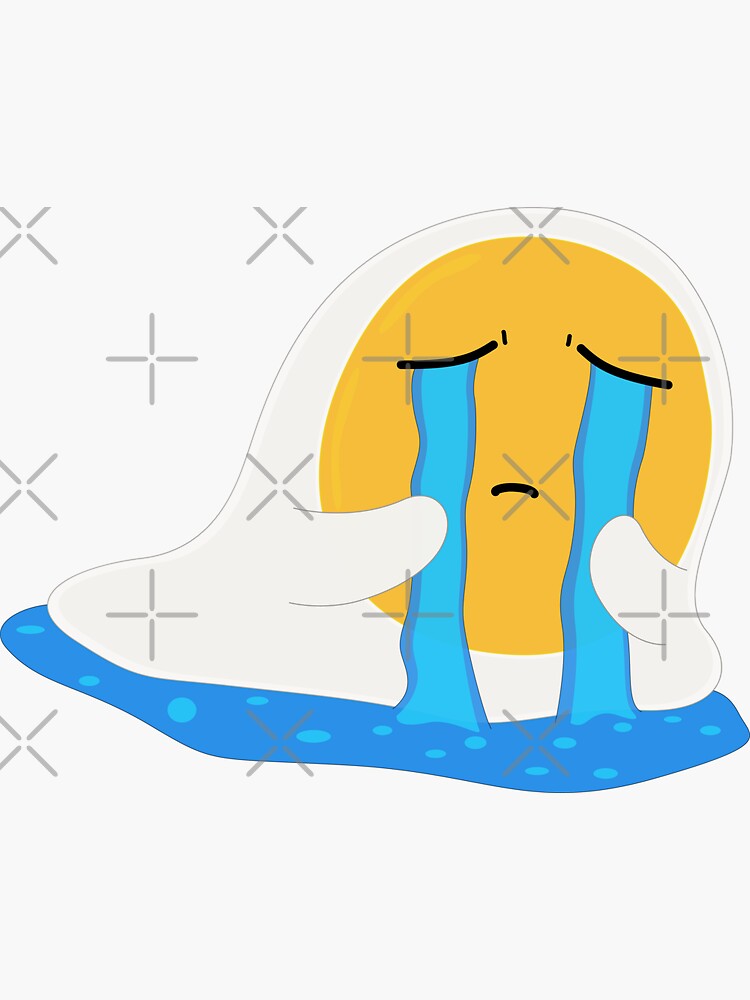 "Crying What The Egg" Sticker for Sale by LaartStudio | Redbubble