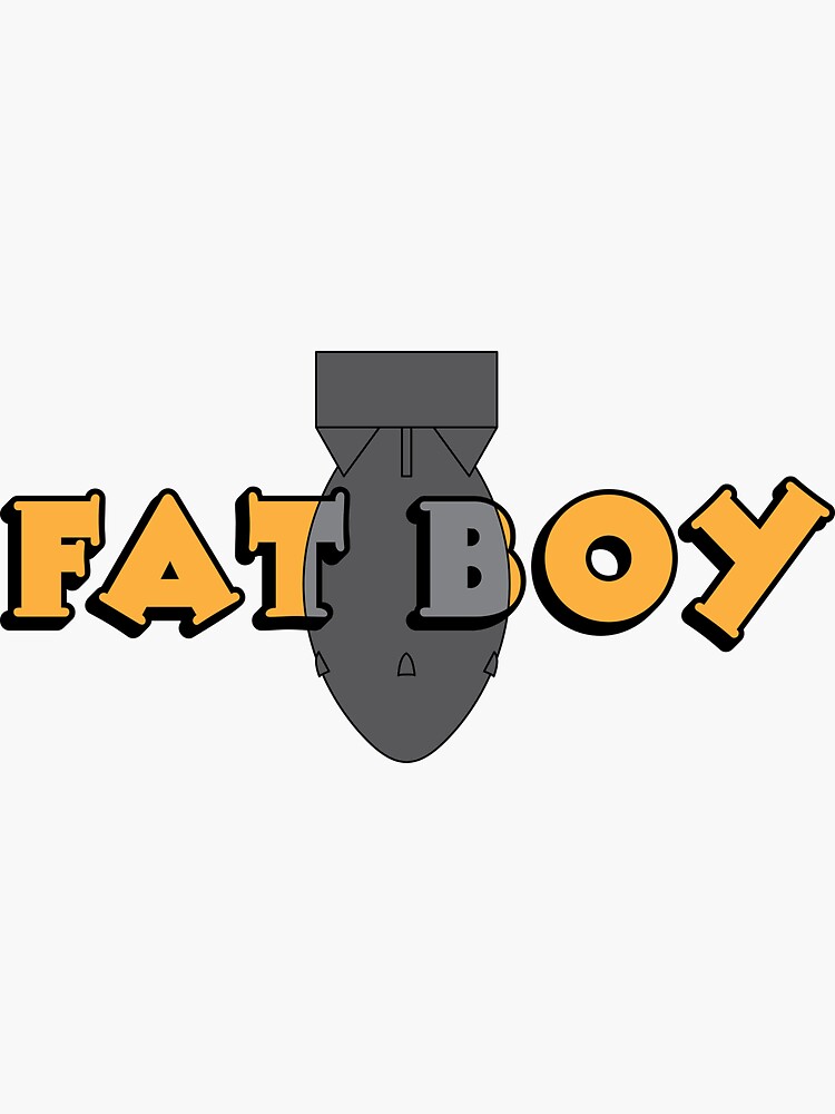 "Fatboy" Sticker for Sale by ByShashwat | Redbubble