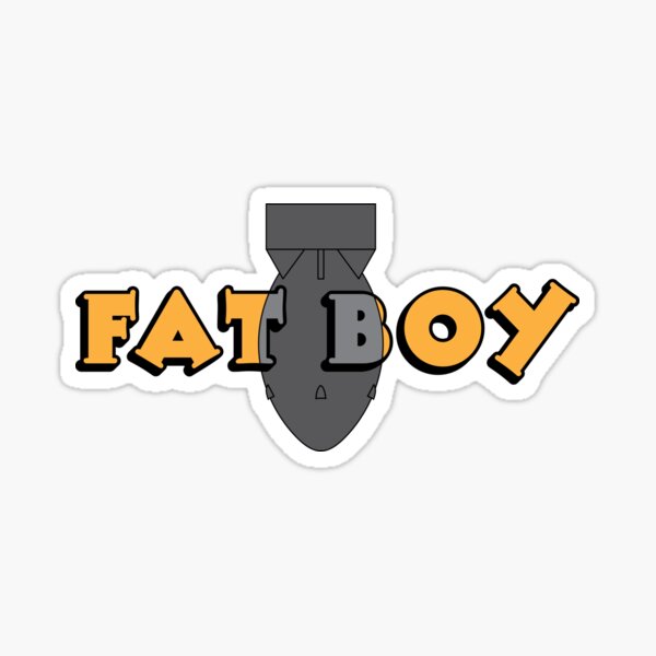 "Fatboy" Sticker for Sale by ByShashwat | Redbubble