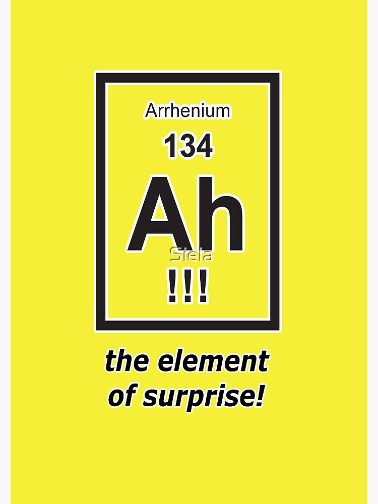 "Ah Periodic Table of Elements Funny Periodical Word Surprise!" Spiral ...