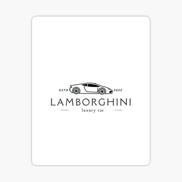 "LAMBORGHINI" Sticker for Sale by Janitha12 | Redbubble