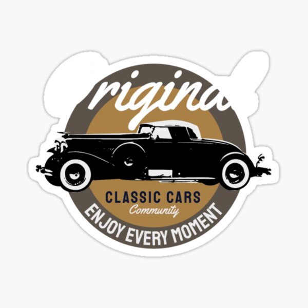 "original classic cars" Sticker for Sale by MatthijsAke | Redbubble