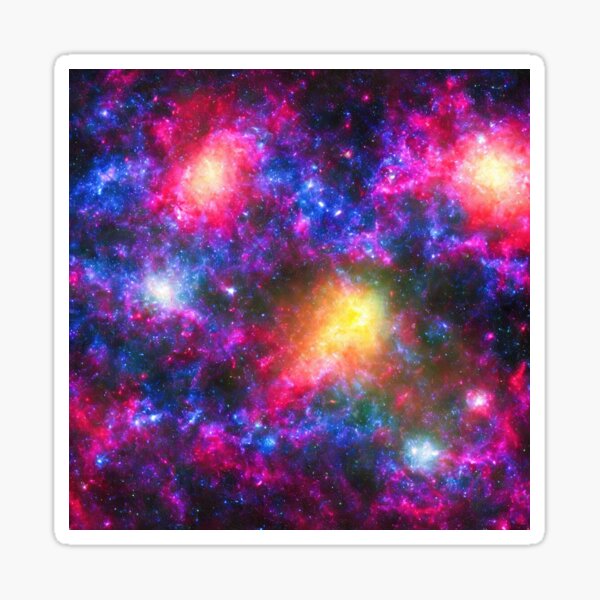 "Space Galaxy" Sticker for Sale by AlexandrAIart | Redbubble