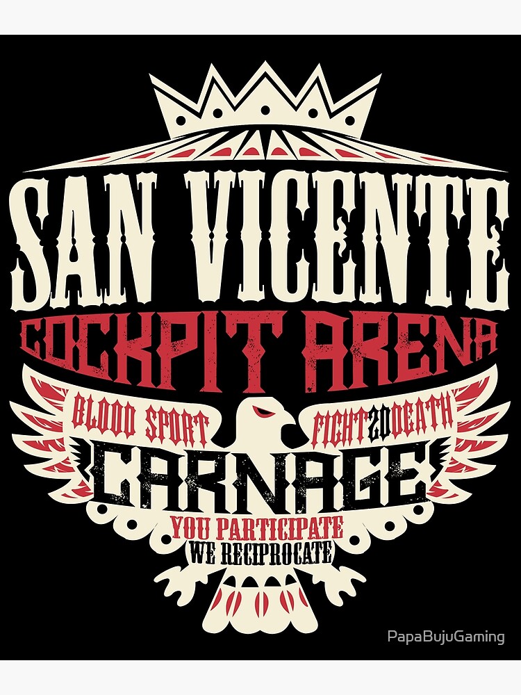 "San Vicente Cockpit Arena" Poster for Sale by PapaBujuGaming | Redbubble