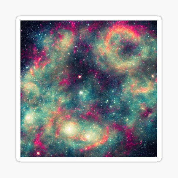 "Space Galaxy" Sticker for Sale by AlexandrAIart | Redbubble