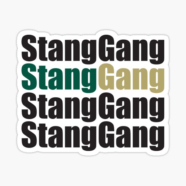 "Stang Gang - Cal Poly" Sticker by Kwinner | Redbubble