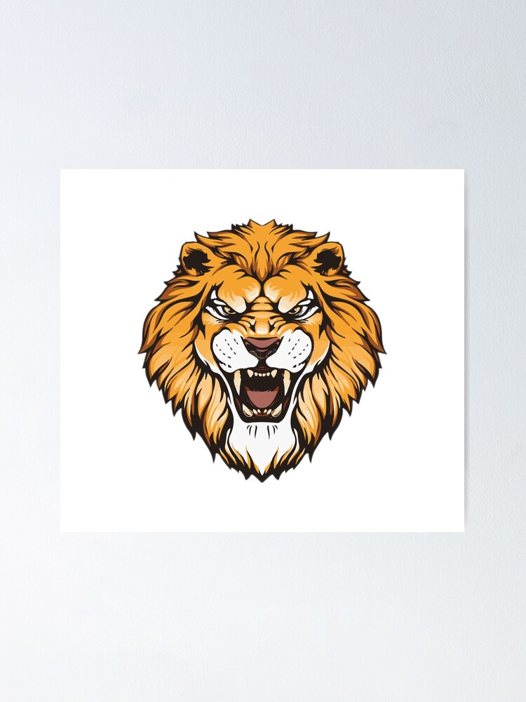 Póster «León - Rey León - León enojado» de Thenotorious7 | Redbubble