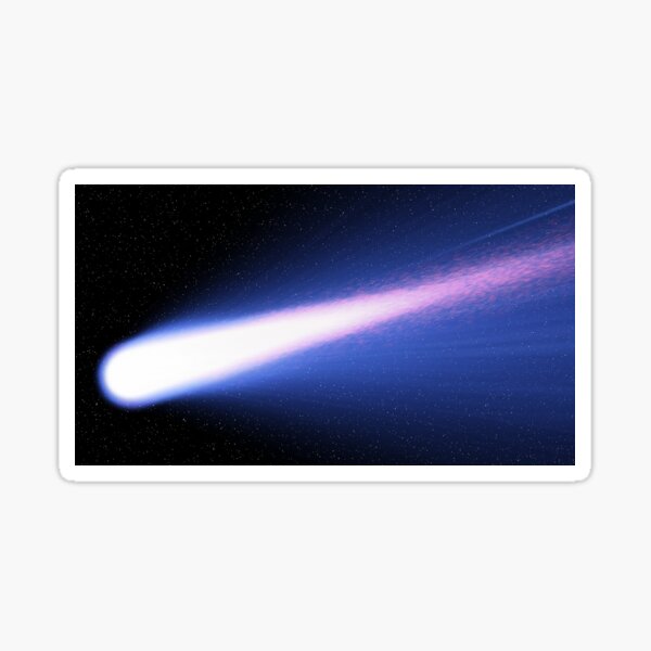 "Space Comet" Sticker by overclock360 | Redbubble