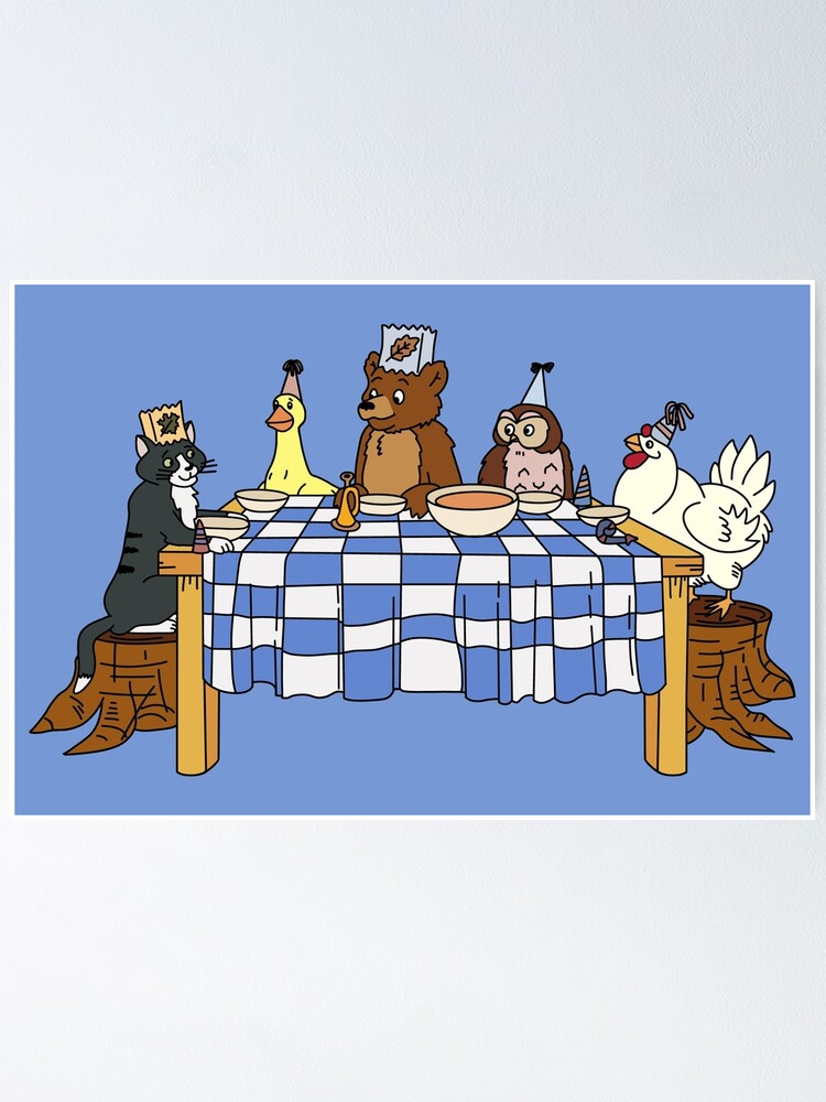 "Little Bear and Friends Picnic Fan Art" Poster for Sale by Ethereal ...