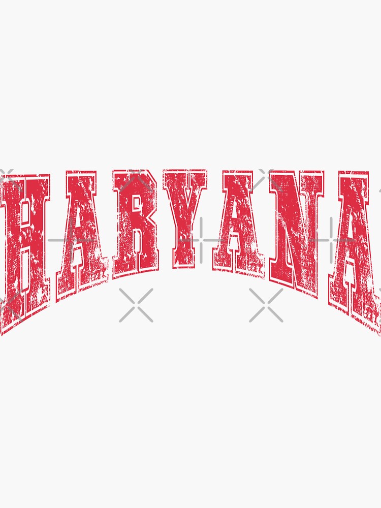 "Haryana shirt red" Sticker for Sale by Trikav | Redbubble