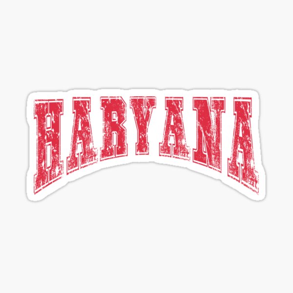 "Haryana shirt red" Sticker for Sale by Trikav | Redbubble