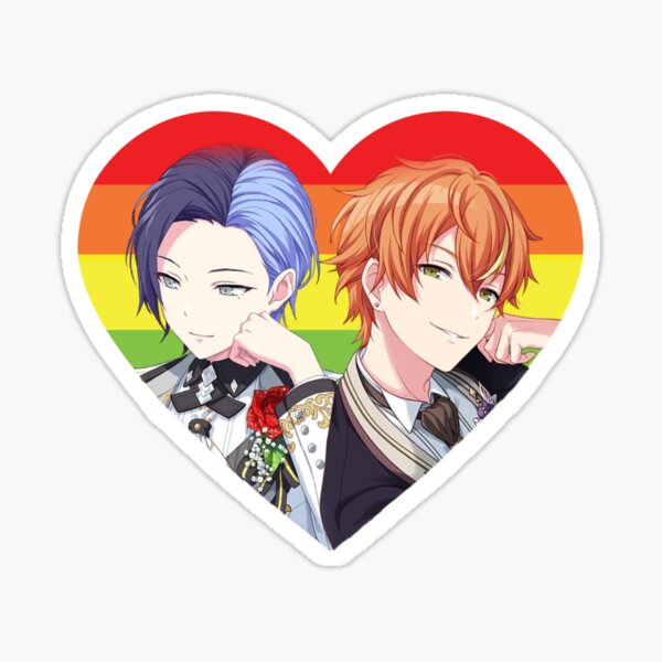 "Wedding Akito / Toya Pride Heart" Sticker for Sale by PlutoneArt ...