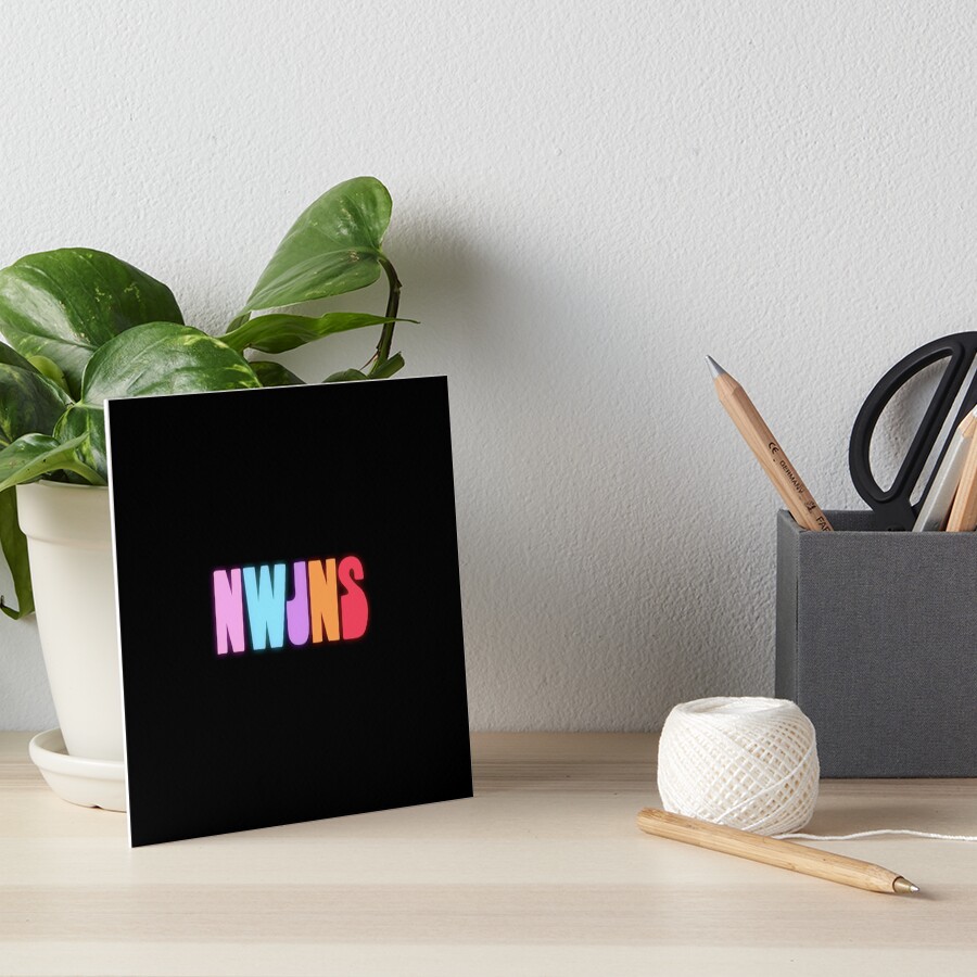 "NewJeans NWJNS Logo" Art Board Print for Sale by xenocene | Redbubble