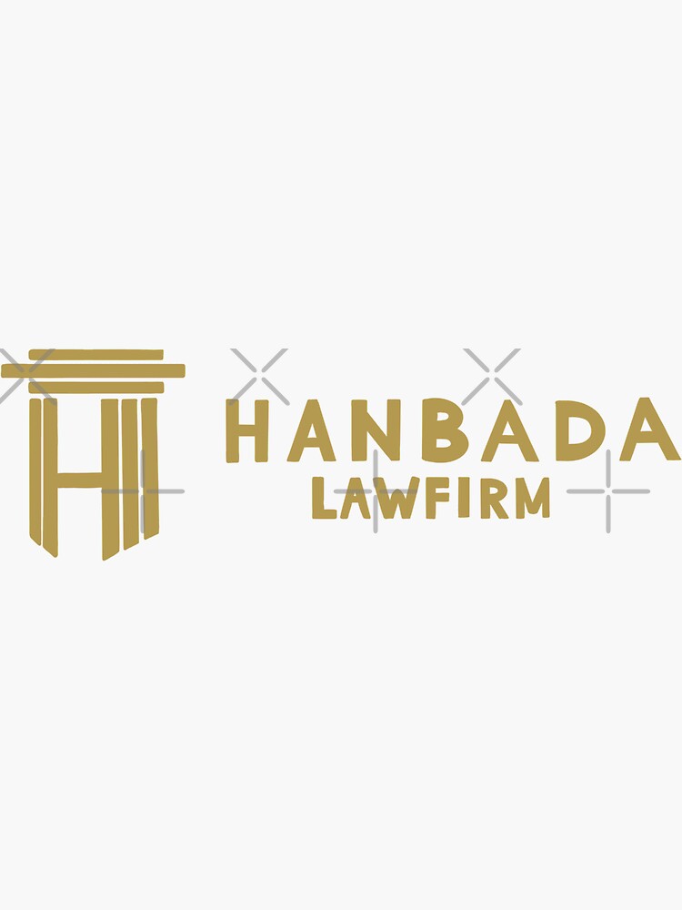"Extraordinary Attorney Woo (KDRAMA) - Hanbada Lawfirm Logo" Sticker ...