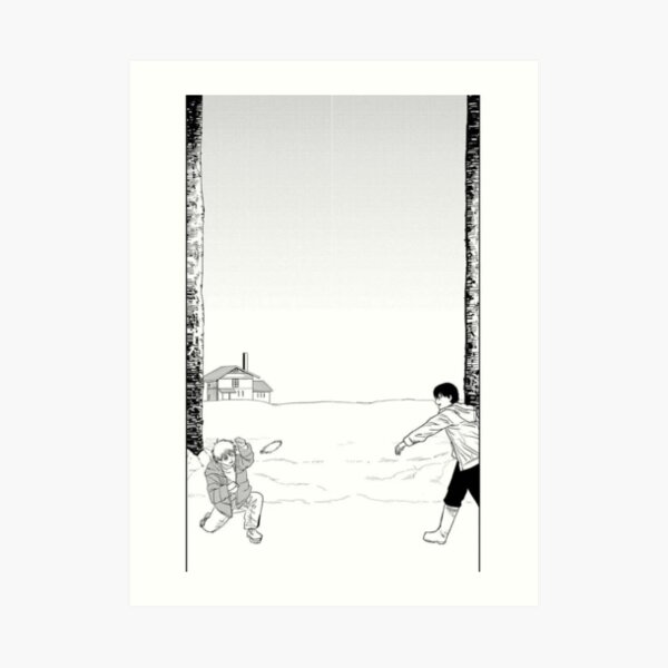 "Chainsaw Man Denji and Aki snowball fight" Art Print for Sale by ...