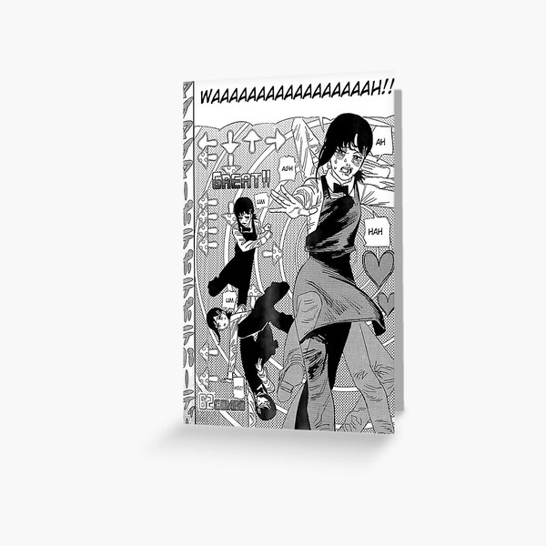 "Chainsaw Man Kobeni Dancing Crying DDR" Greeting Card for Sale by ...