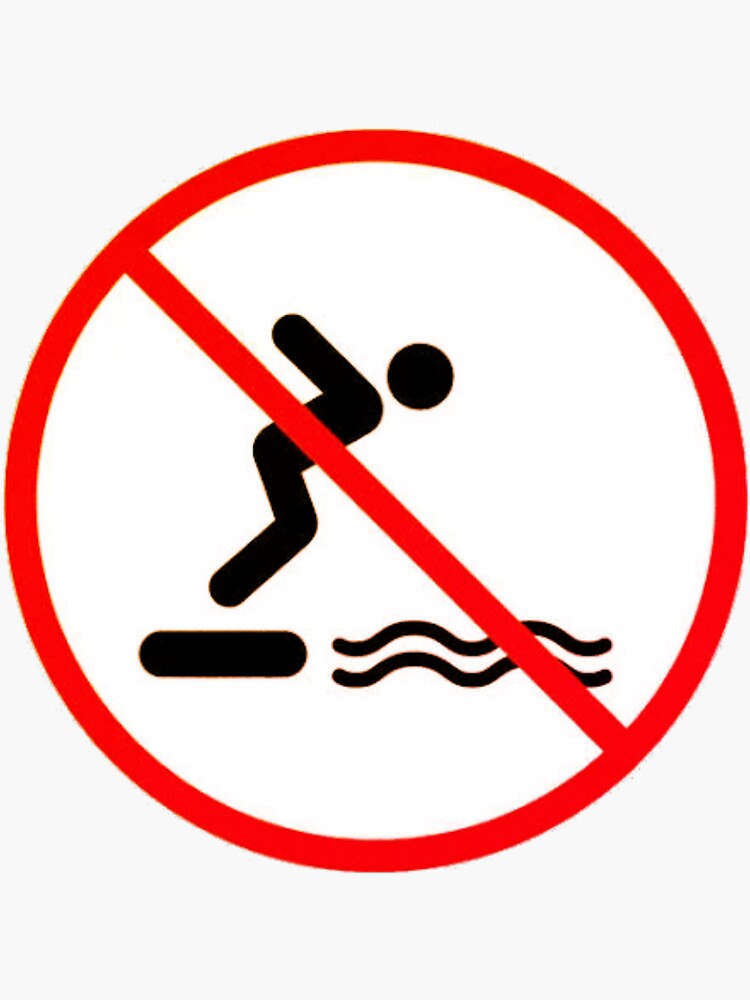 "No swim design since 2022" Sticker for Sale by Boody11 | Redbubble