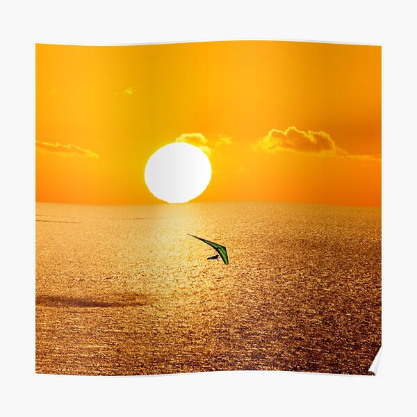 Poster for Sale mit "Über den Pazifik schweben" von Alex Preiss | Redbubble