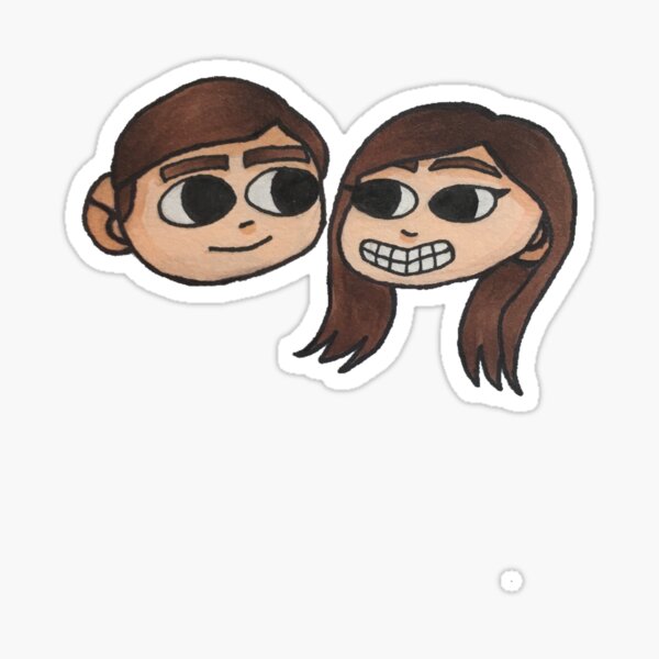 "MatPat and Steph" Sticker for Sale by lkhooper | Redbubble
